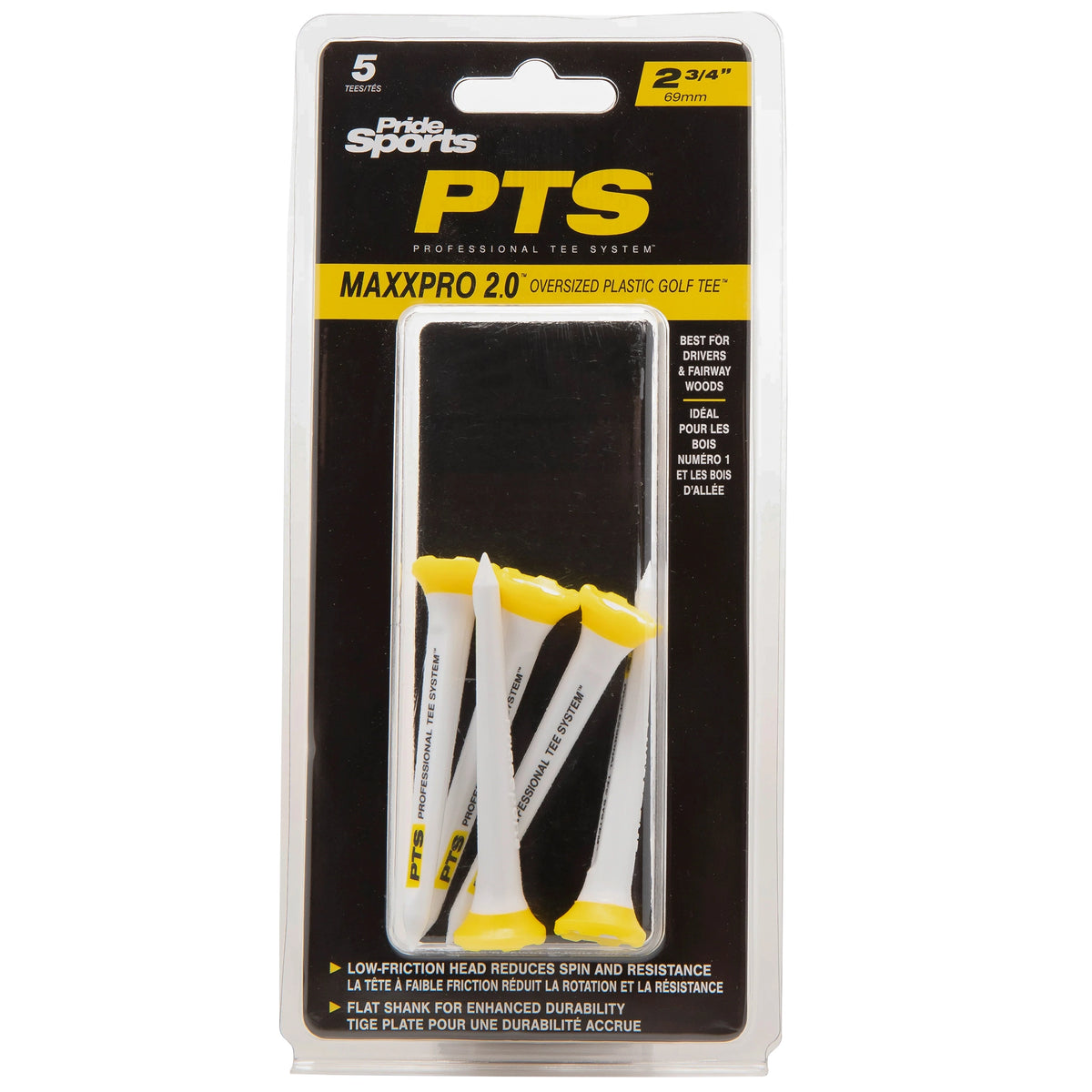 Pride Professional Tee System Maxx Pro 2.0 Plastic Tees — The House of Golf